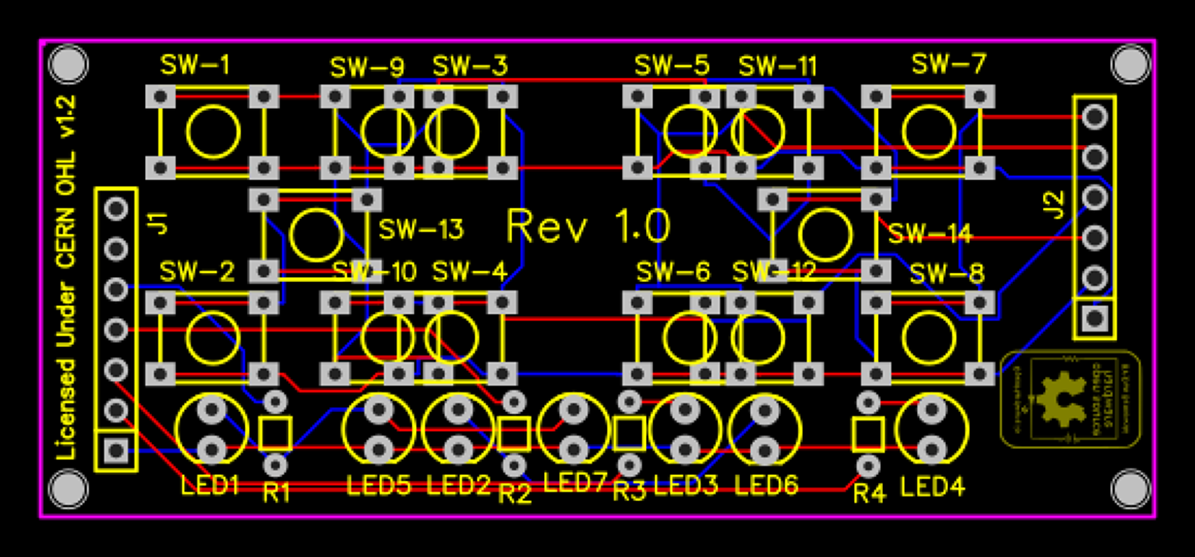 In-wall scene controller multi-switch board assembly | OpenHardware.io - Enables Open Source ...